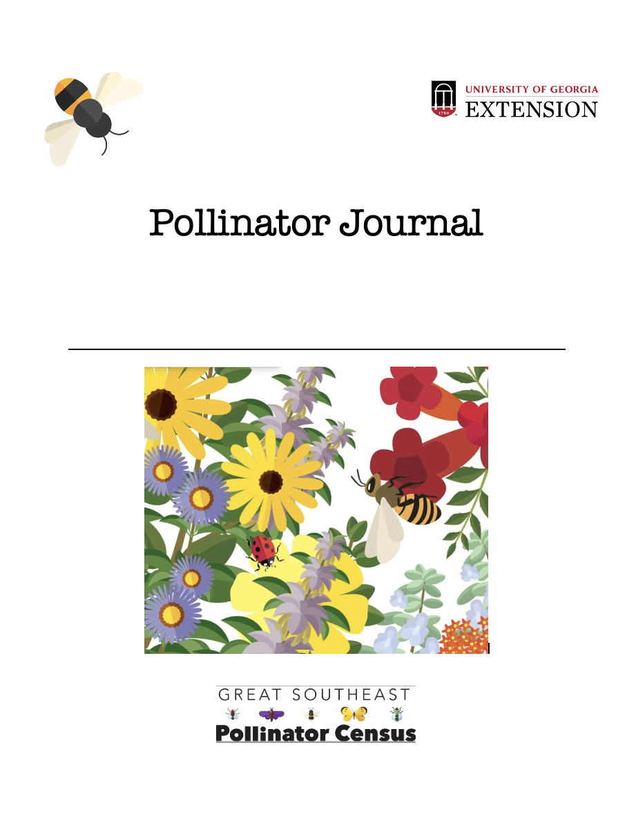 Pollinator Journal Cover – The Great Southeast Pollinator Census